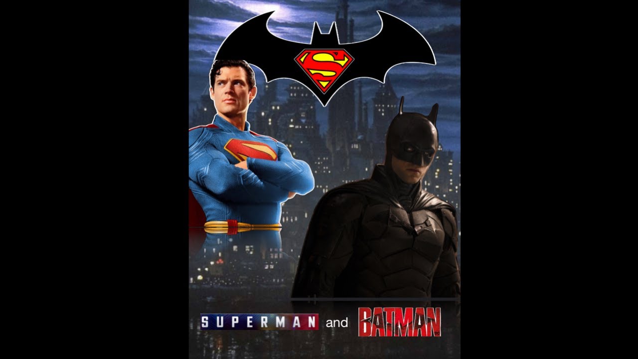 Superman and Batman crossover poster. (David Corenswet and Robert Pattinson) #dc #dcuniverse #dceu