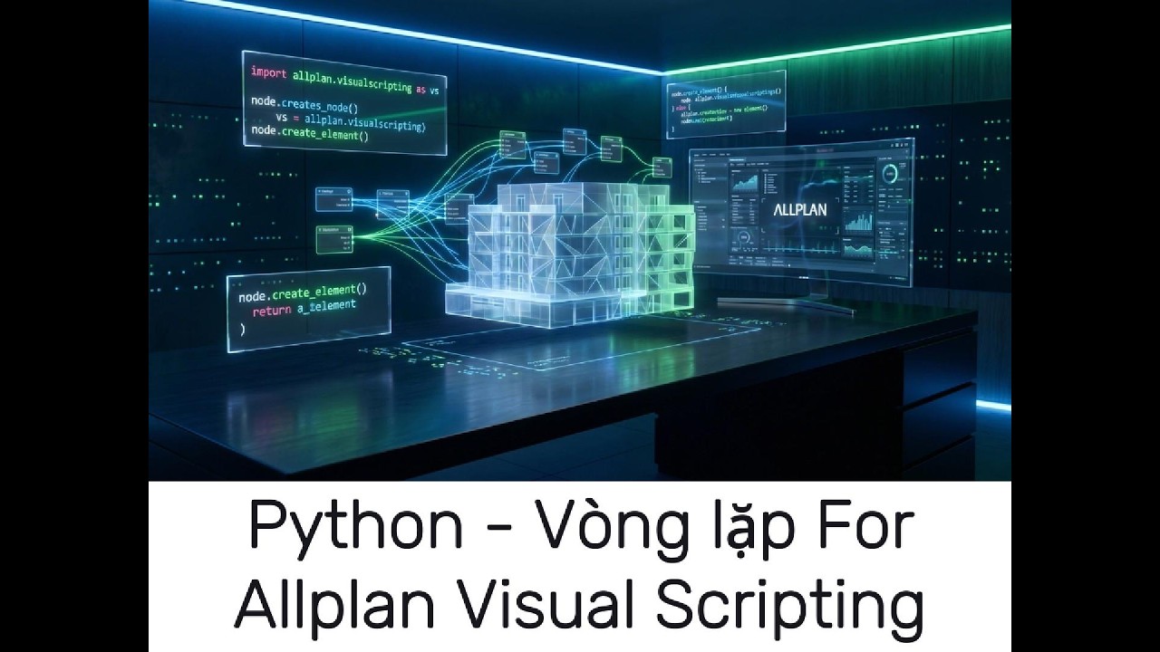 For Loops in Python within Allplan Visual Scripting
