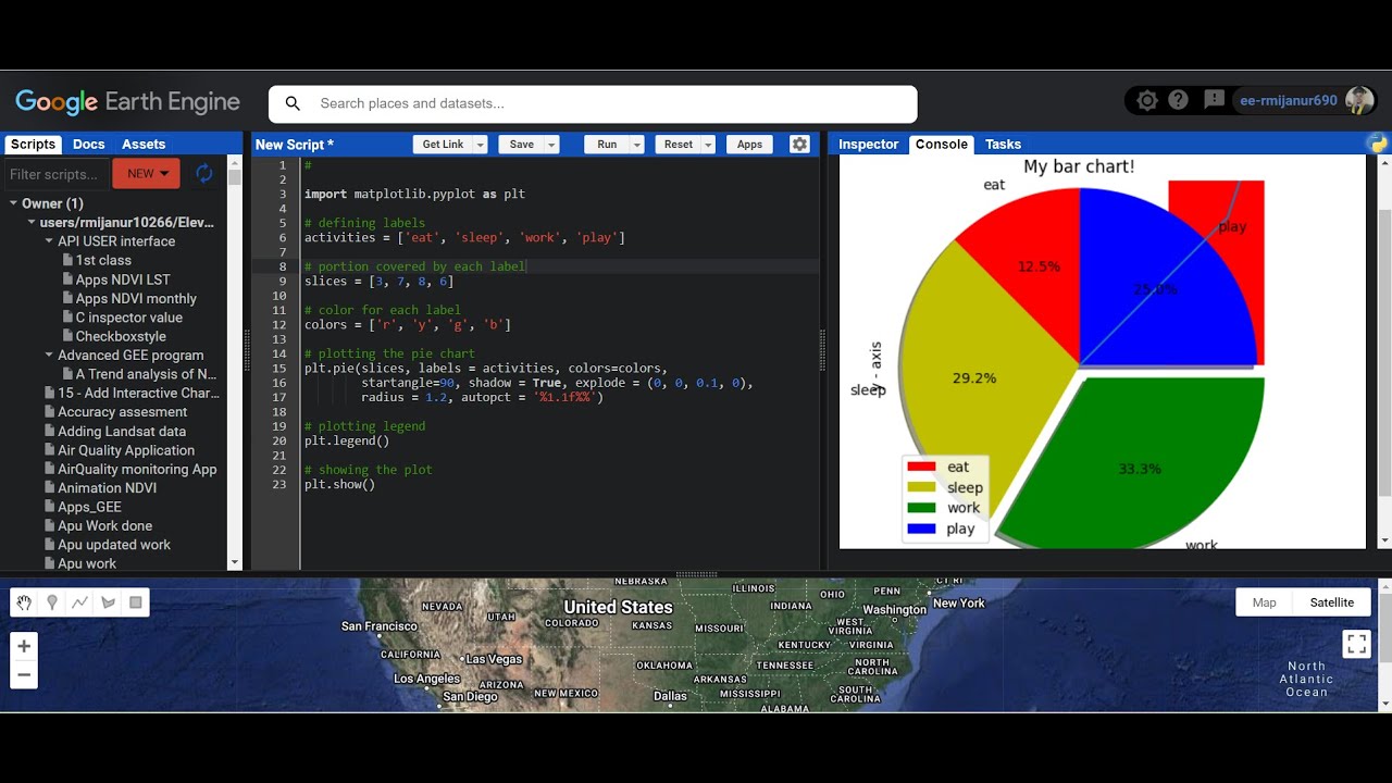 How to write Python code in Google Earth Engine JavaScript API code editor || GEE chrome extension