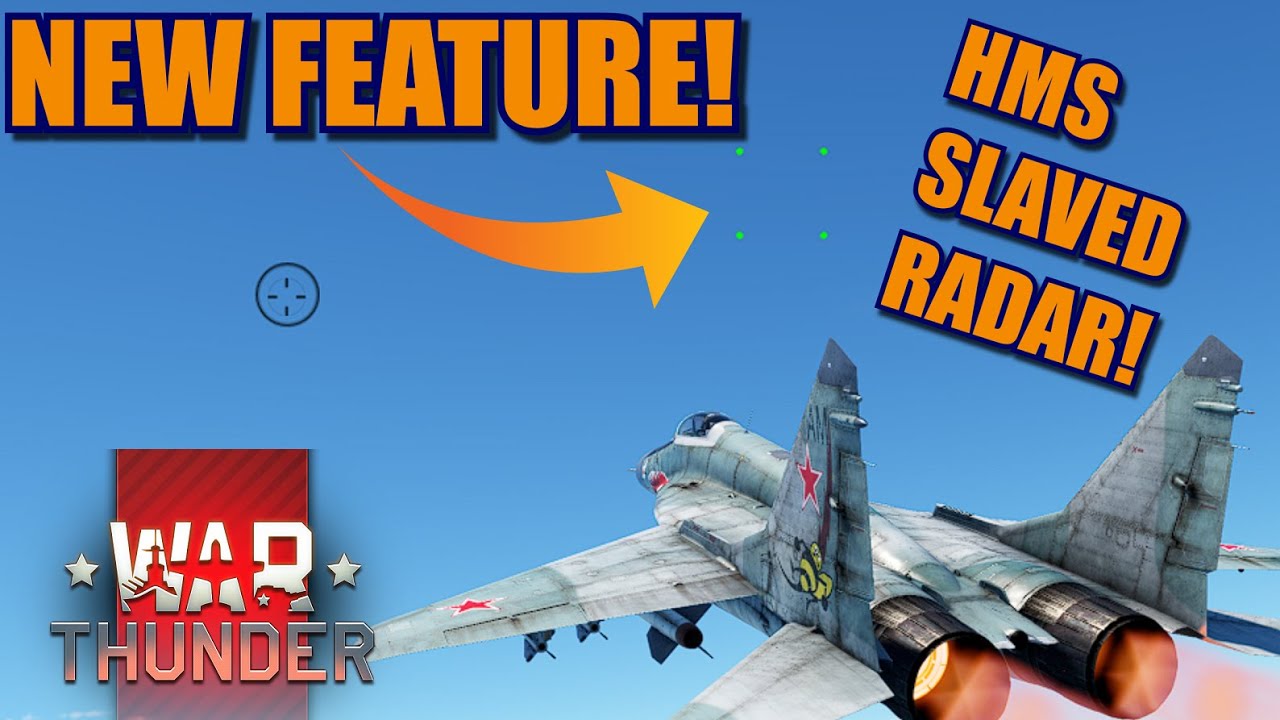 War Thunder NEW FEATURE for HMS capable aircraft! How to SLAVE the RADAR with the HMS!