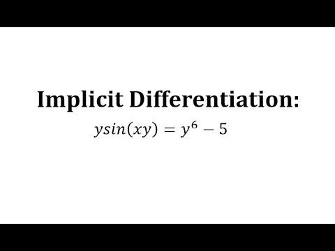 Implicit Differentiation Formula