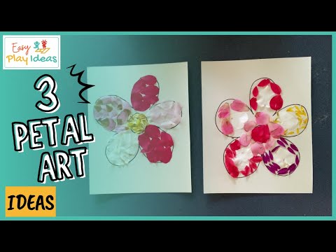 PLAY INSPIRATION | Creative Spring Artwork Ideas for Kids: Using Garden Petals to Make Masterpieces!