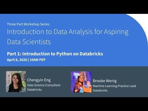 Workshop Part 1 | Introduction to Python for Aspiring Data Scientists