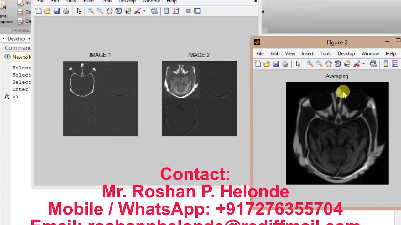 Image Fusion using Wavelet Transform matlab project source code