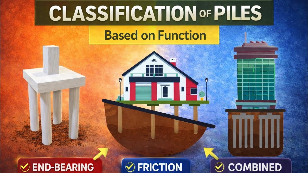 Classification of Piles Based on Function || Pile Foundation || Deep Foundation || Foundation #9