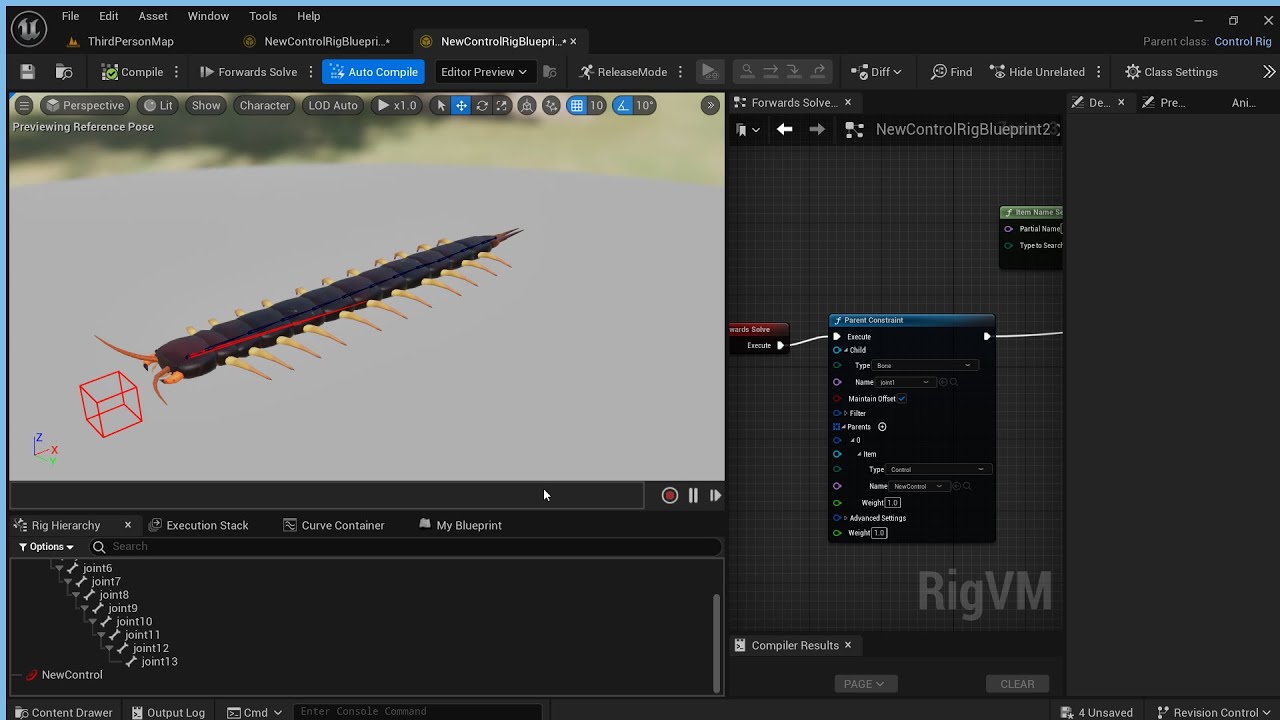 Dynamic Chain using Control Rig | Parent Constraint Spring Interpolate