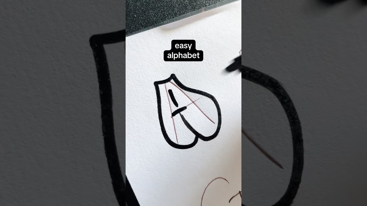 easy alphabet A-Z (p1) #graffiti #alphabet #letter #howtodraw #tutorial #learningtodraw