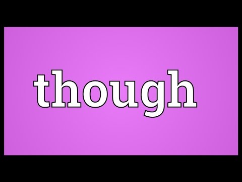 Though Meaning