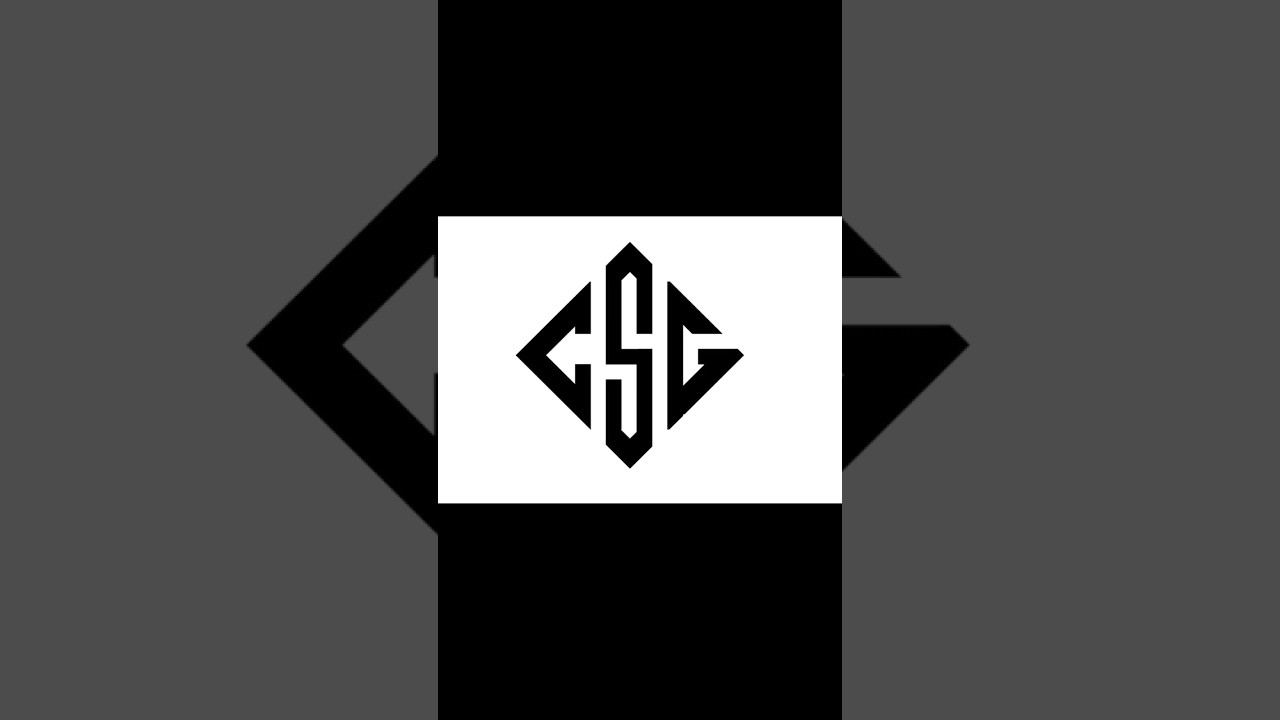 CSG Monogram Logo Design in CorelDraw (Full Tutorial Link in Discretion)#logo