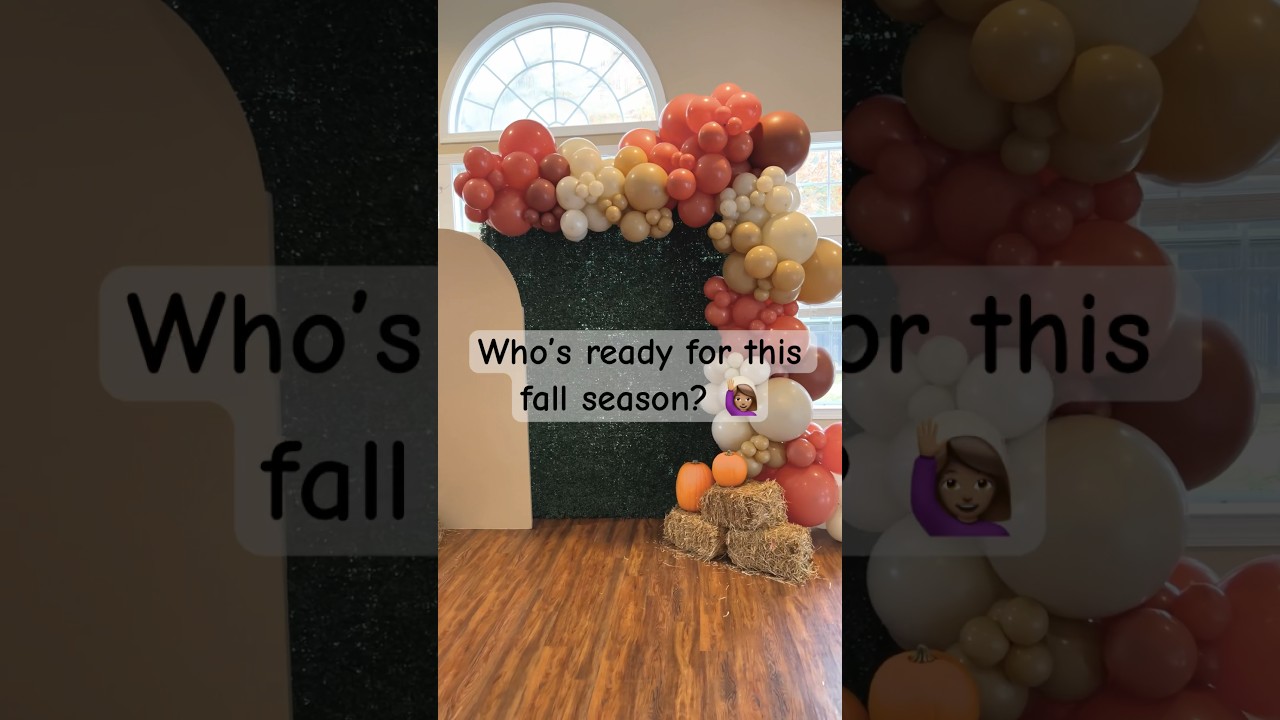 My Pumpkin Patch Balloon Backdrop!