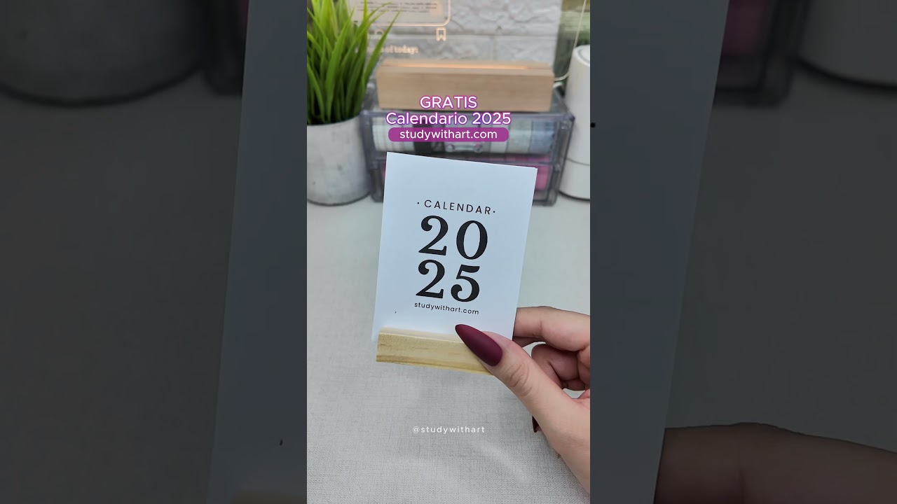 Mini Calendario 2025 GRATIS para descargar e imprimir en PDF 🗓✨️