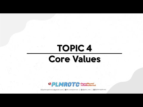Topic 4 - Core Values