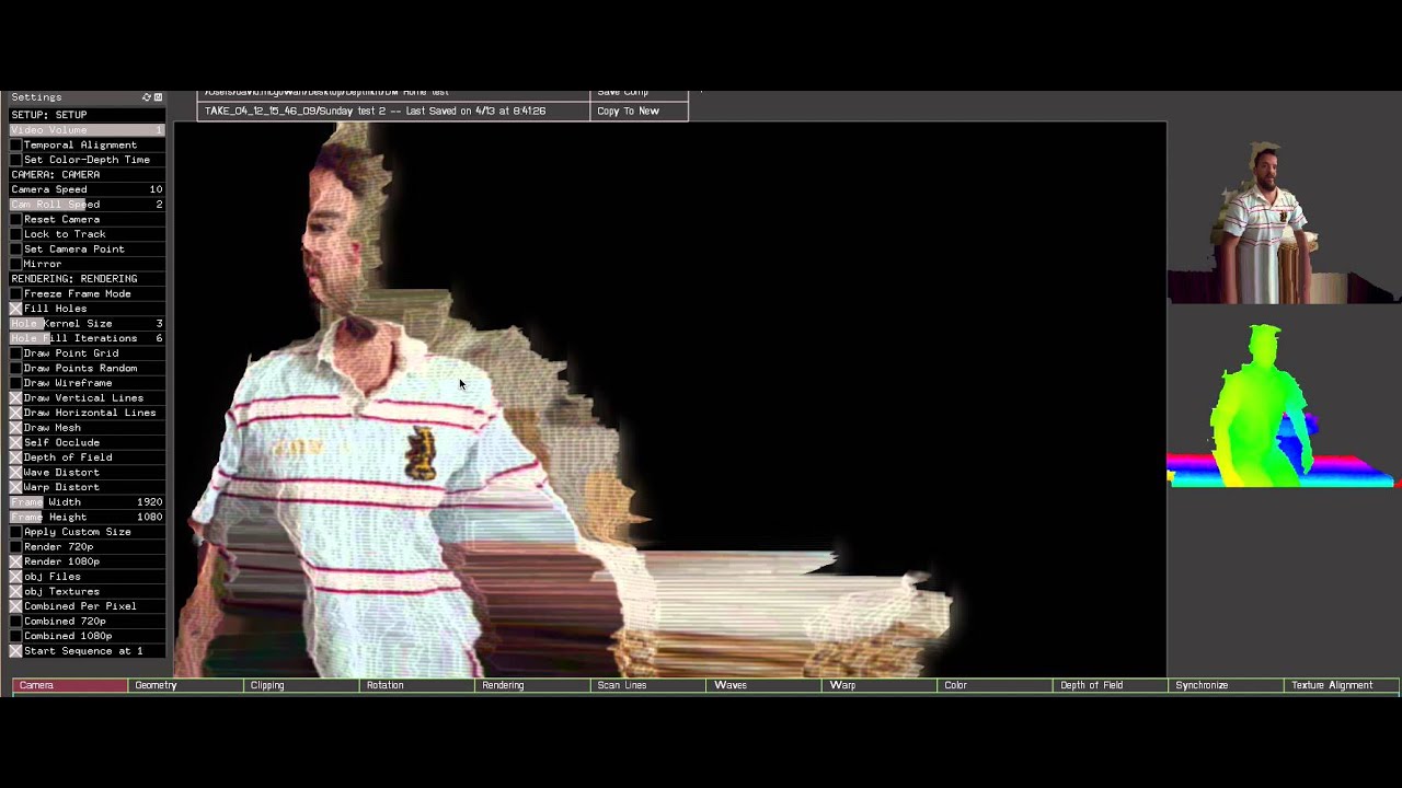 Depthkit screen capture