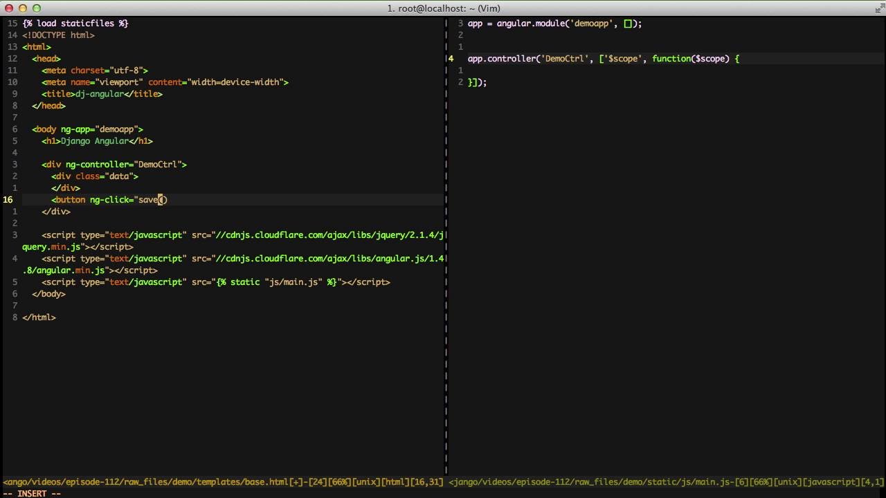 Django and Angular Basics Part 1 - Basic Angular App