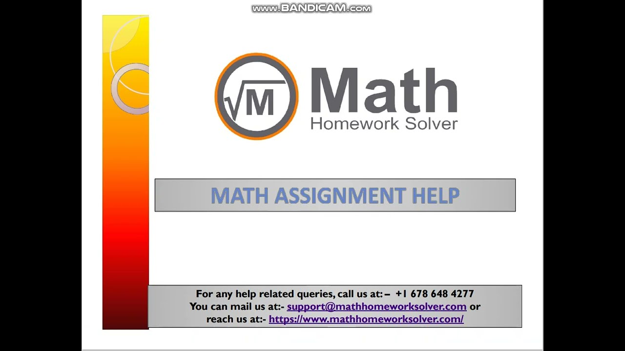 Math Assignment Help