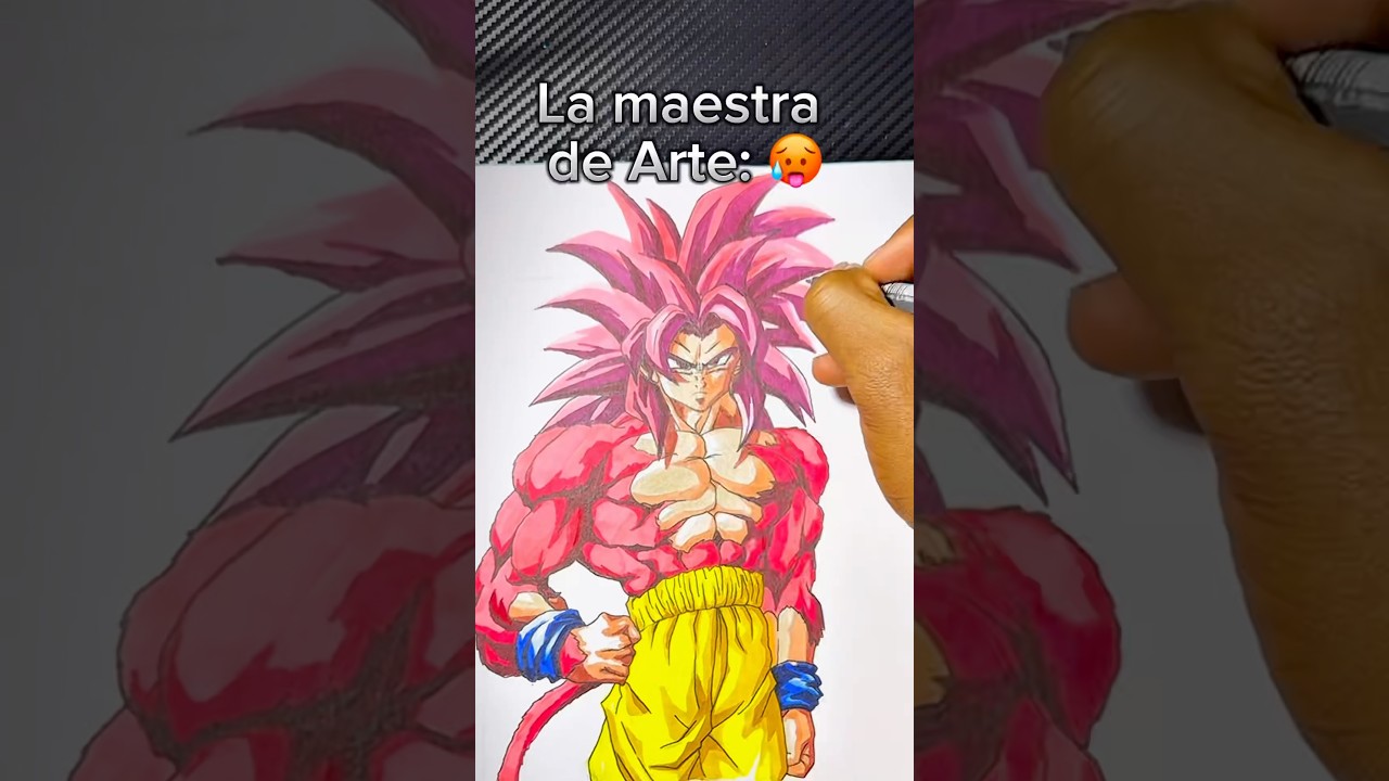 When the teacher asked me to draw Goku 🉐🤣😂 #dibudomi #art ##ssj4