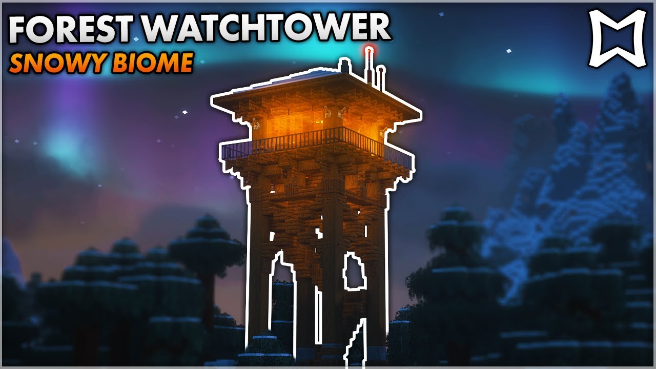 Minecraft Easy Snowy Taiga Watchtower Survival House (Tutorial ...