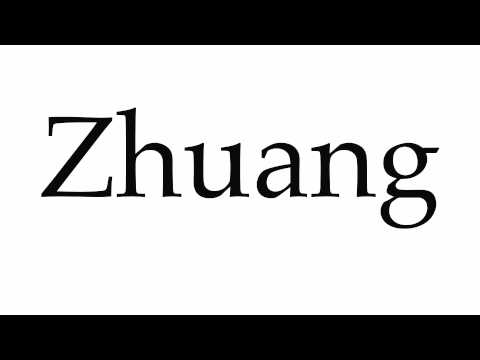 How to Pronounce Zhuang