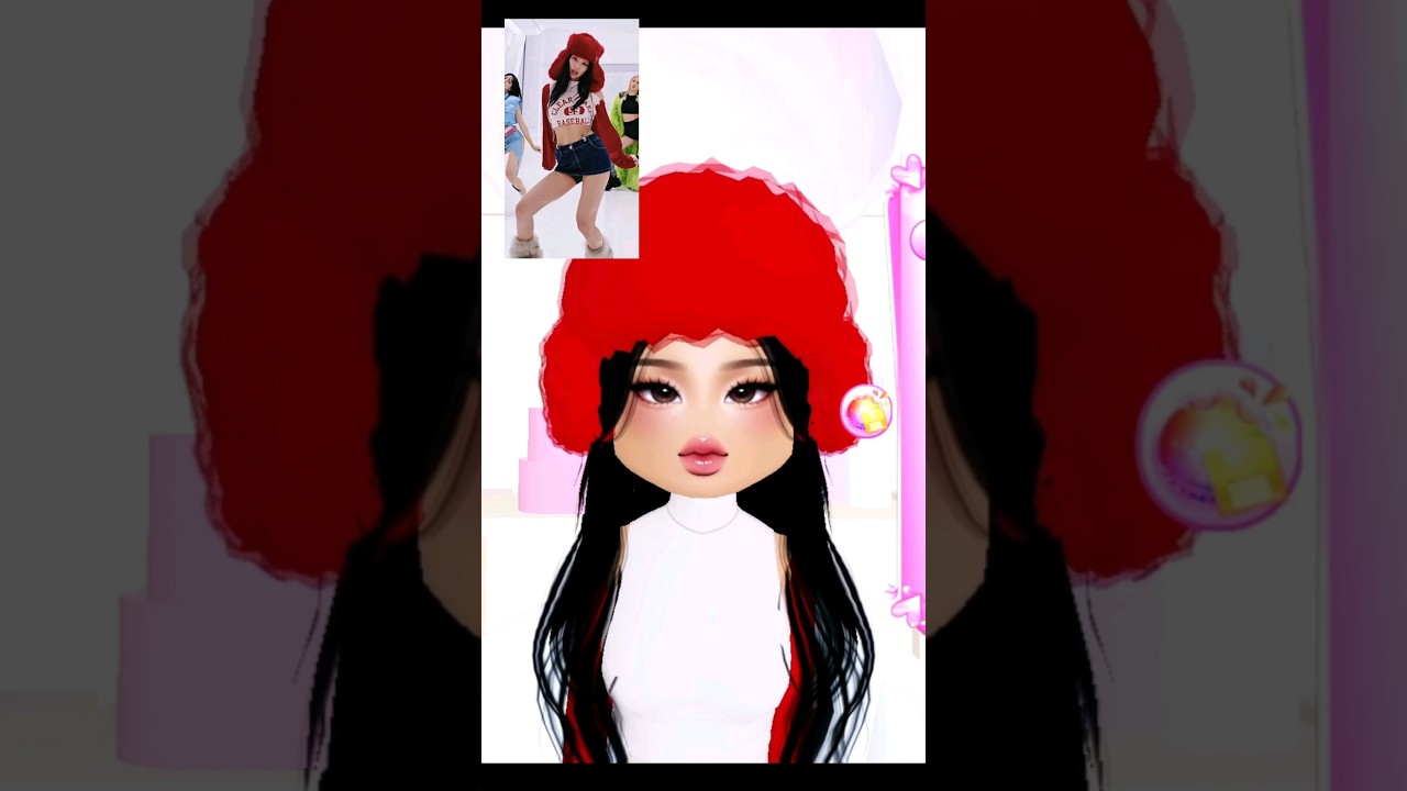 Recreating Jennie's shut down outfit in dress to impress.