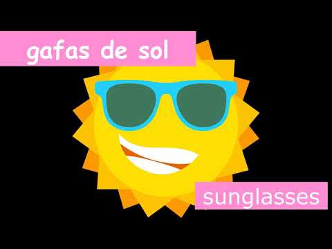 Rosie & Andy: Spanish for Kids- Word of the Day - sunglasses / gafas de sol