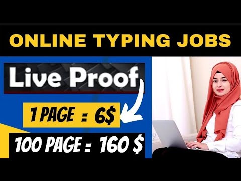 Earn Money Online by Typing | Online Typing jobs For Students at Home #typingwork #easytypingjobs