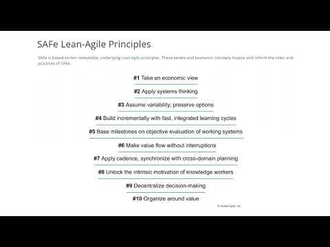 SAFe Lean Agile Principles | SAFe 6.0 | Shanmugaraj