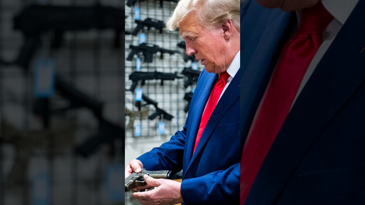 Donald Trumps gun collection #shorts