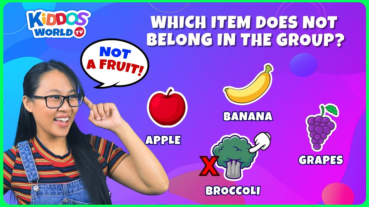 Which Item Doesn't Belong to the Group - Fun Learning Activity with Miss V
