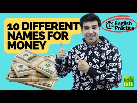 10 Different Names For Money💰- Improve English Vocabulary #shorts 1- Minute English Practice