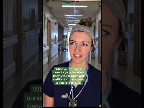 HOW IT FEELS TO GO TO A NEW SPECIALTY 🥲 funny nurse tiktok vid