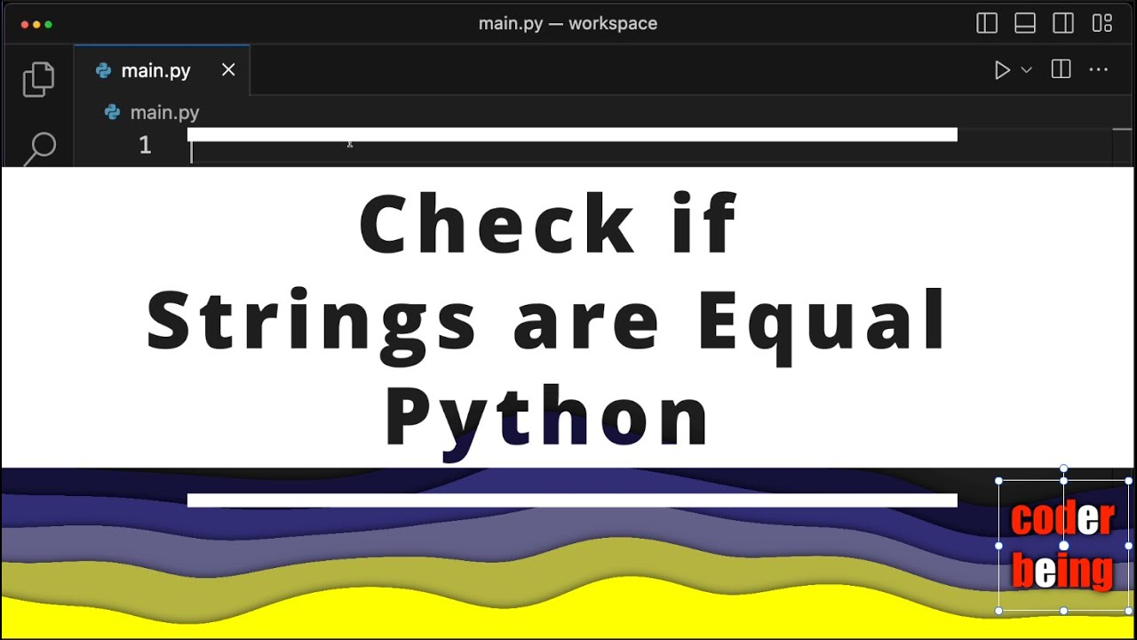 How to check if Strings are Equal in Python?
