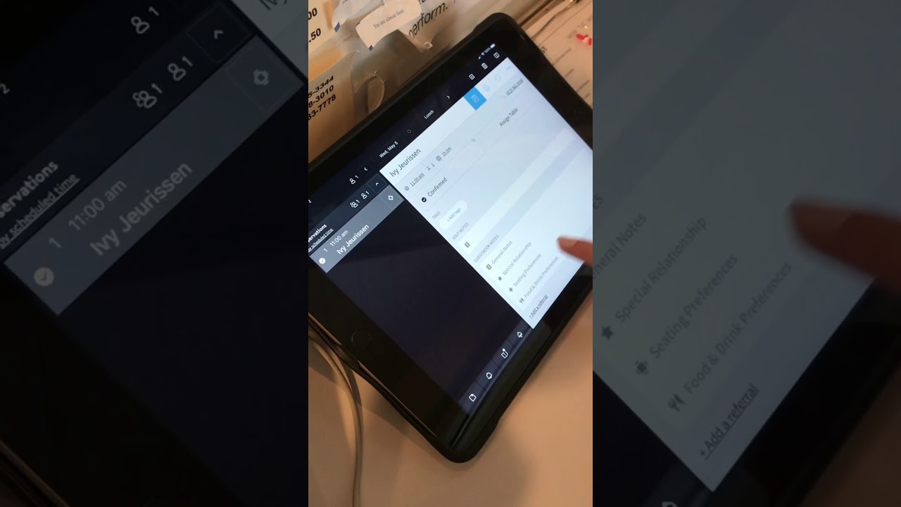 How to check in a guest using open table