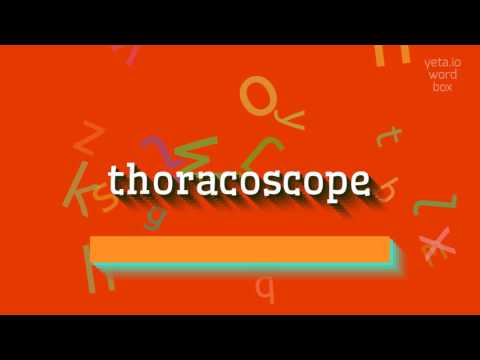 How to say "thoracoscope"! (High Quality Voices)