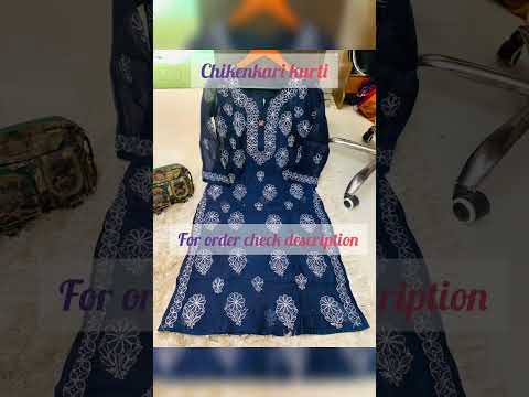 Chikenkari kurti #chikenkarikurti #chikenkarilovers