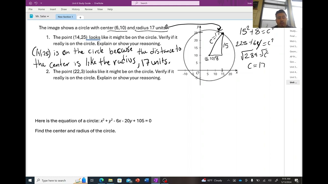 U6 Study Guide Problem 2