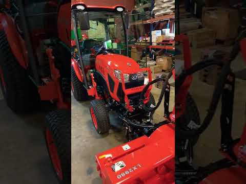 Kubota LX tractor with snowblower
