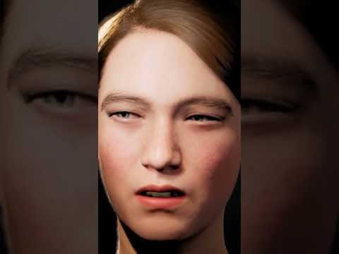 Female Face 3D Model #borningame #shorts #tiktok