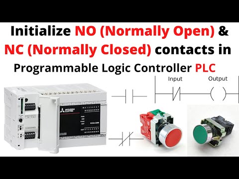 NO (Normally Open) | NC (Normally Closed) contacts | PLC Ladder Logic Programming | Video 01