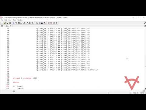 HYBRID DESIGN OF IMAGE FEATURE EXTRACTION(COMBINATION OF MODELSIM WITH MATLAB)