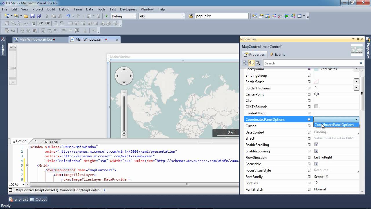 DXMap Control for WPF