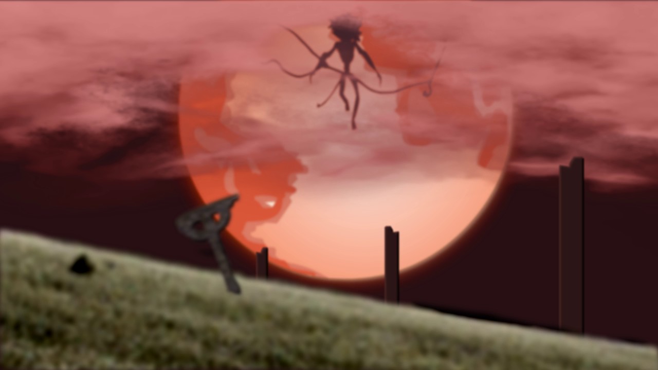 Bloodborne Moon Presence background animation.