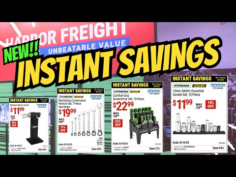 NEW Harbor Freight INSTANT SAVINGS!! #harborfreight #automobile #sale #tools