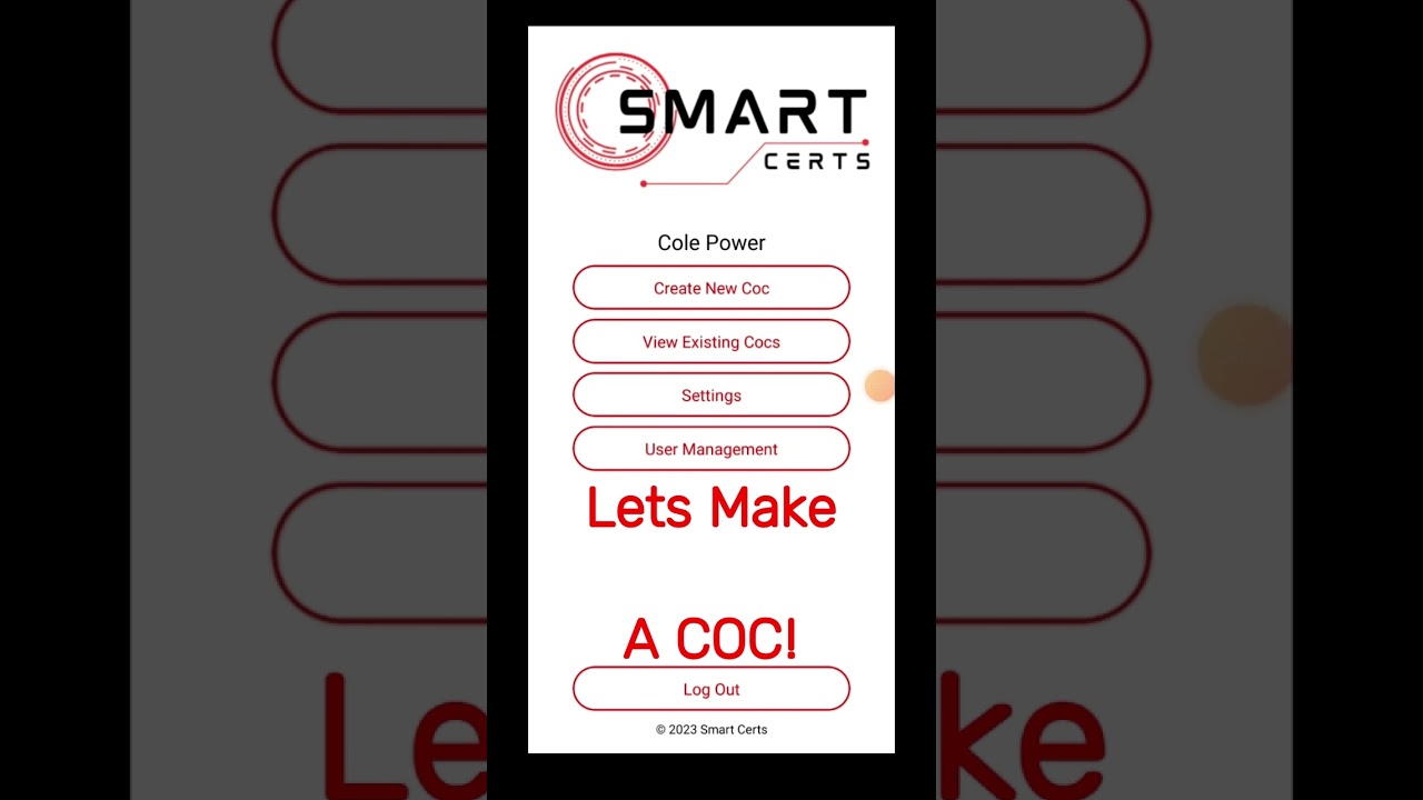 Smart Certs Example