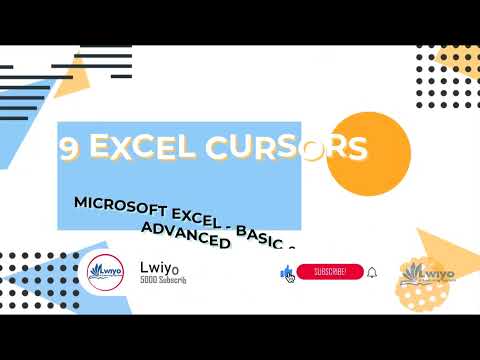 The 9 types Excel Cursors