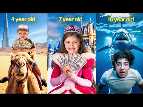 I Gave $1000 to Ages 1-18 to Spend Freely! *IN DUBAI*