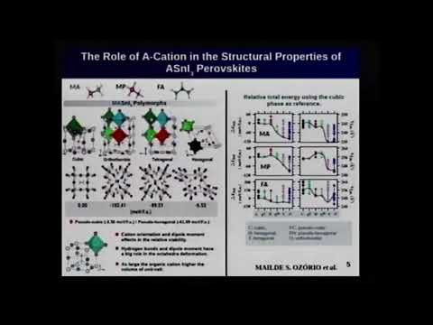 IV CINE-CMSC Workshop: "The Role of A-Cation in the Polymorphism ...", by Mailde S. Ozório, IQSC/USP