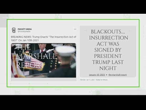 VERIFY: What is the Insurrection Act?