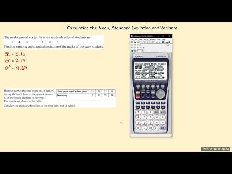 Mean and Standard Deviation Using the Casio fx-9860Gii Calculator