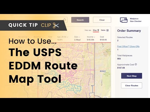 QUICK TIP - How to Use the USPS EDDM Route Map Tool