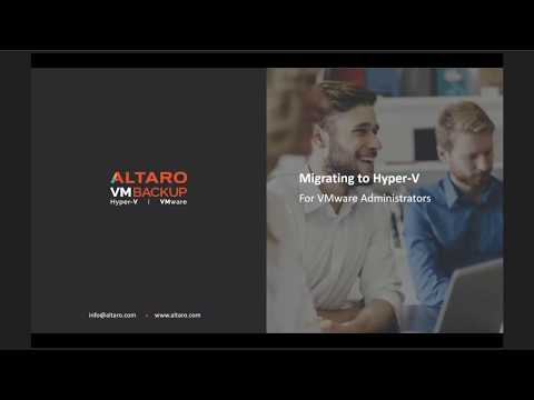 Migrating to Hyper V for VMware administrators